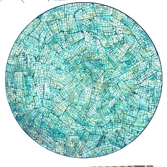 Pier 1 | Art | Stunning Extra Large Wall Art Mosiac Green Inlay 3 ...